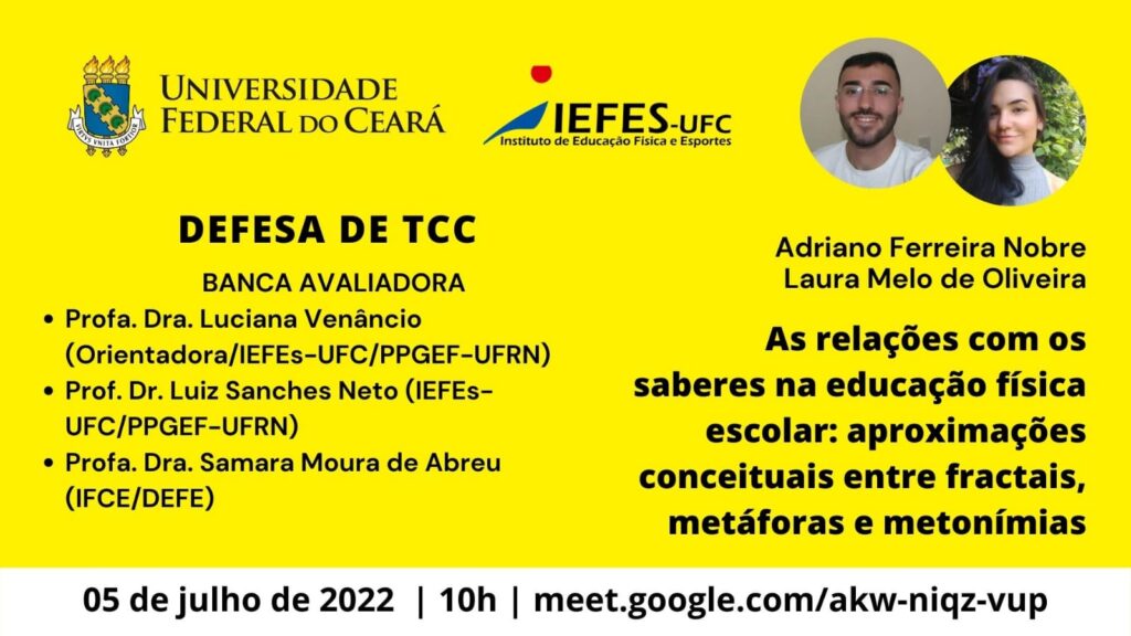 Instituto de Educação Física e Esportes – Cursos de Educação Física da ...
